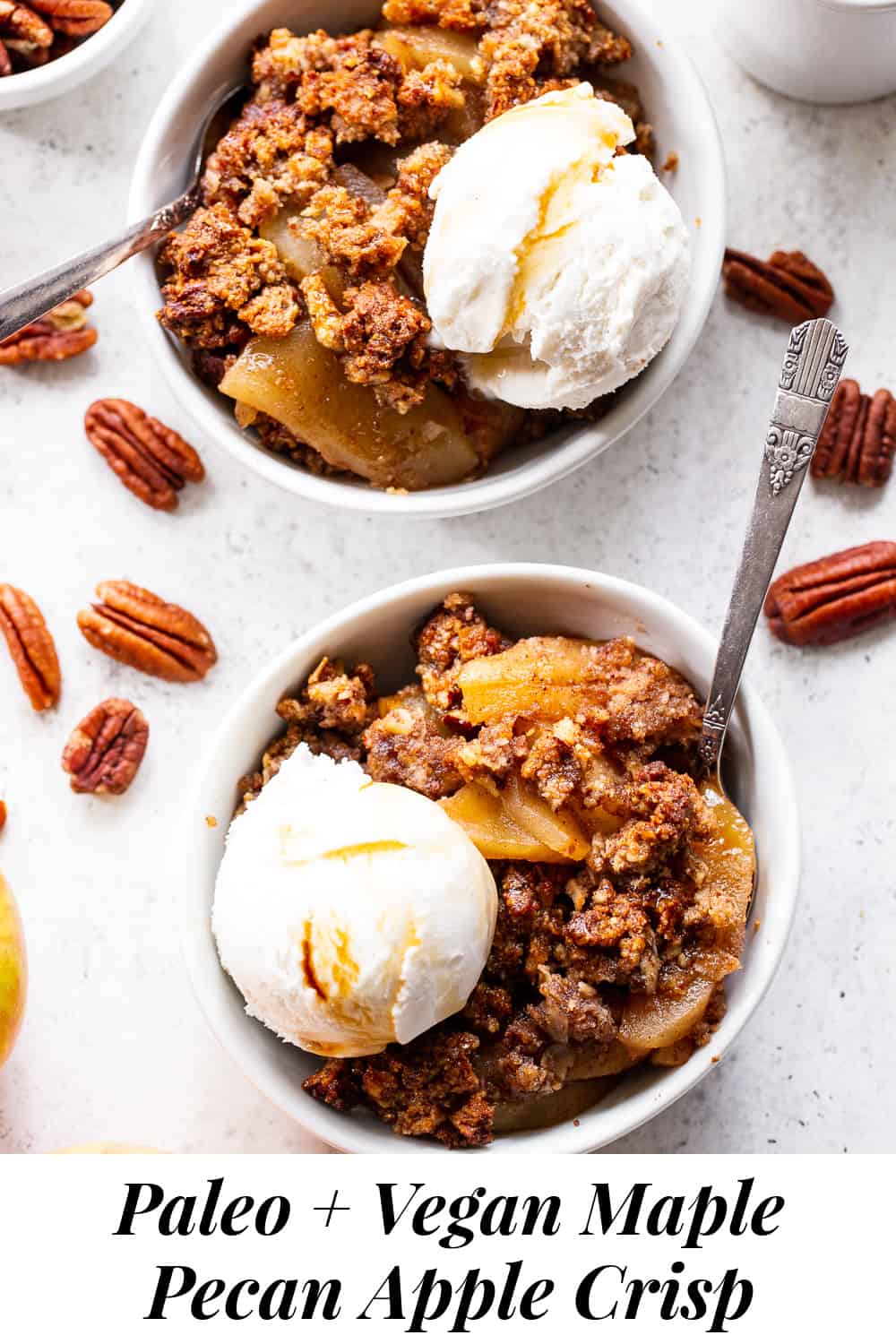 Paleo Maple Pecan Apple Crisp {Vegan} | Paleo Running Momma