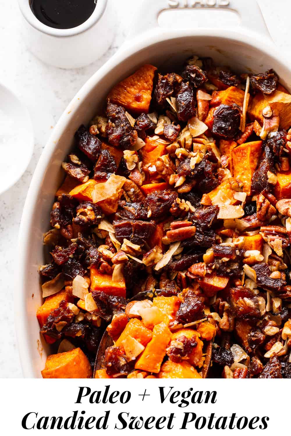 Paleo Candied Sweet Potatoes with Pecans & Dates {Vegan}