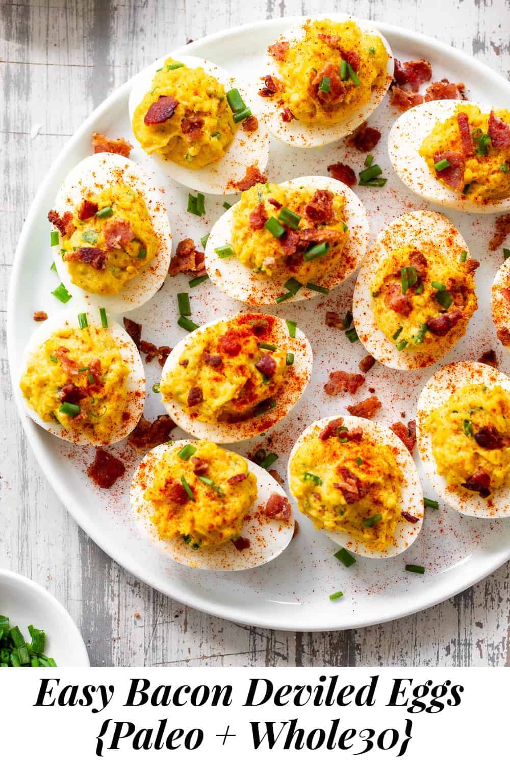 Bacon Deviled Eggs {Paleo, Whole30}