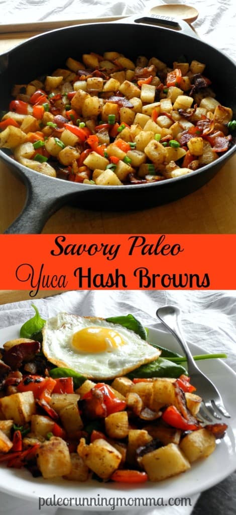 Savory Paleo Yuca Hash Browns {Whole30}