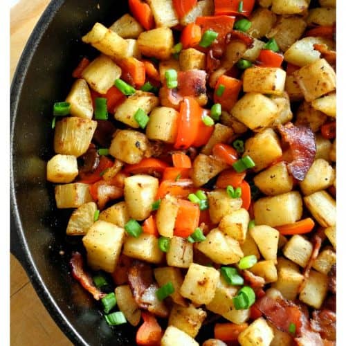 Savory Paleo Yuca Hash Browns {Whole30}