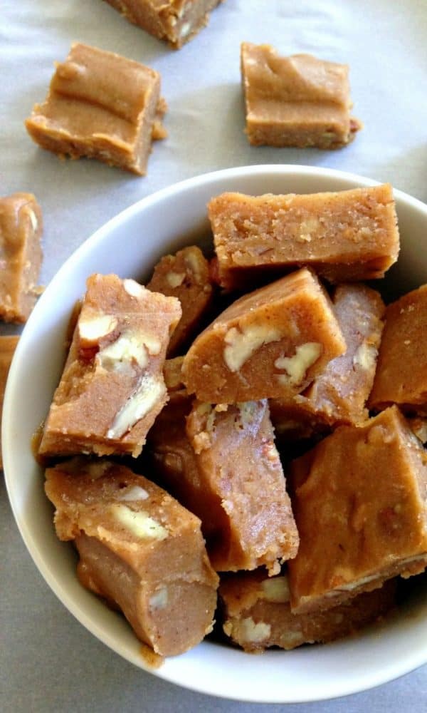 Vanilla Maple Nut Fudge {Paleo, Vegan, Gluten Free}