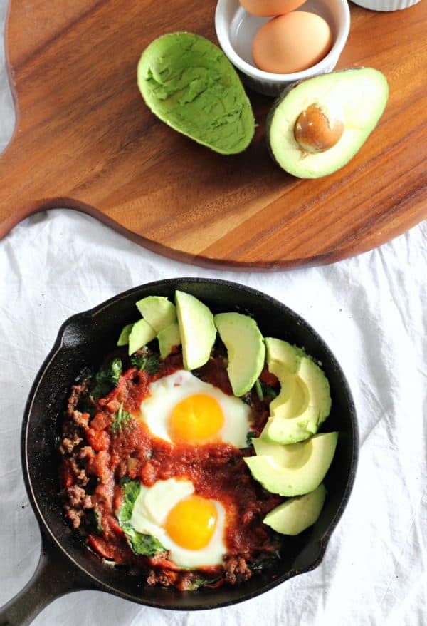 Chipotle Taco Breakfast Skillet Bake {Paleo & Whole30}