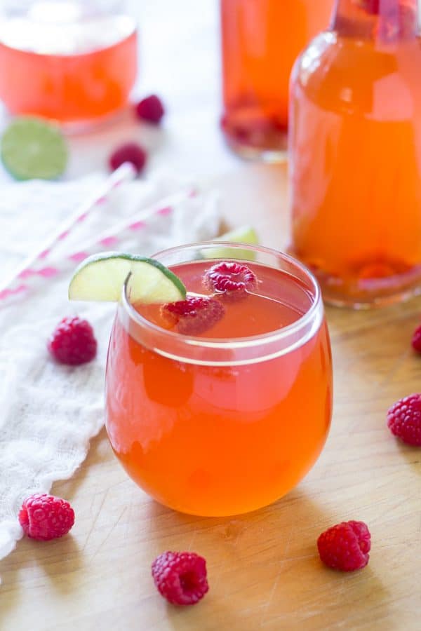 Raspberry Lime Homemade Kombucha {Whole30}