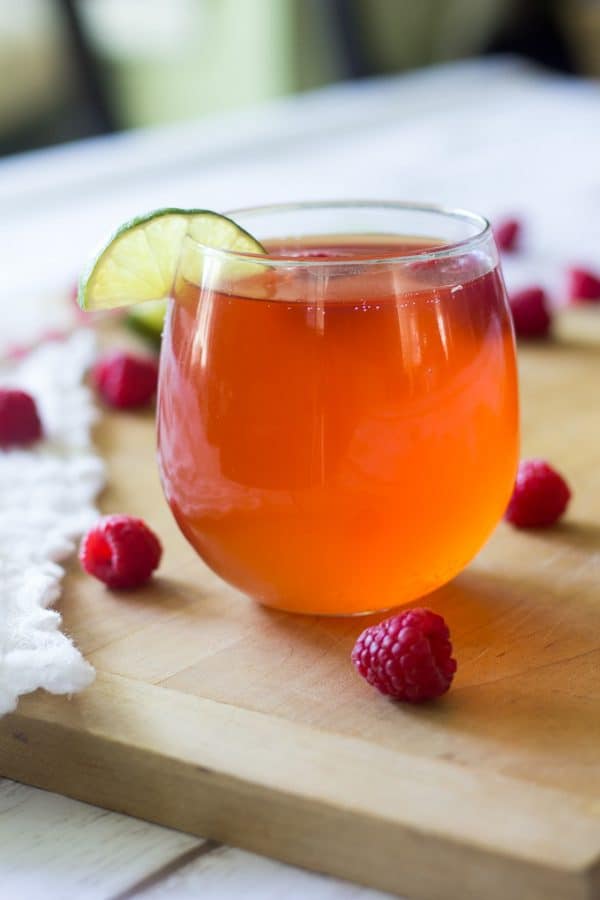 Raspberry Lime Homemade Kombucha {Whole30}