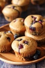 Simple Paleo Blueberry Muffins {Grain Free, Dairy Free}