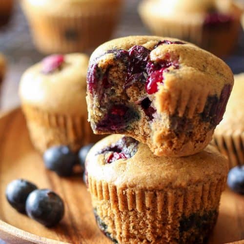 Simple Paleo Blueberry Muffins {Grain Free, Dairy Free}
