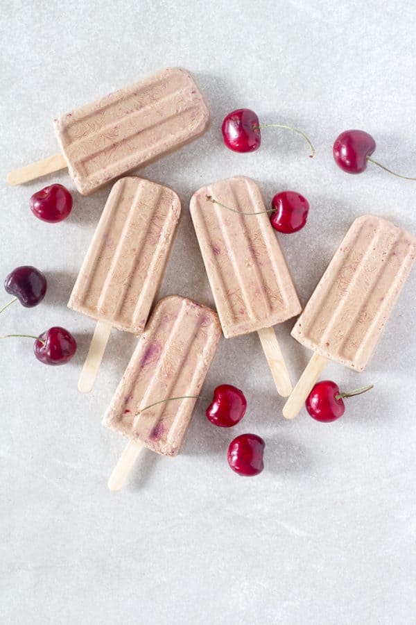 Cherry Vanilla Popsicles {Paleo & Vegan}