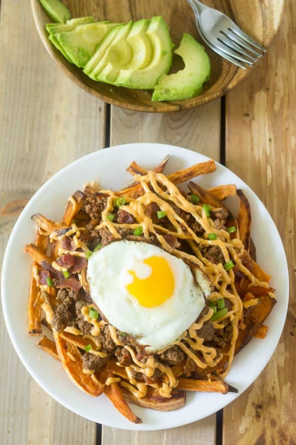 Loaded Chili Sweet Potato Fries {Paleo & Whole30}