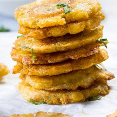 Paleo Tostones with Avocado Ranch Dip {Whole30}
