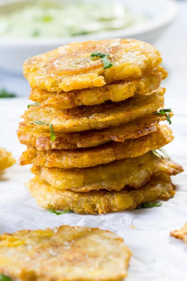 Paleo Tostones with Avocado Ranch Dip {Whole30}