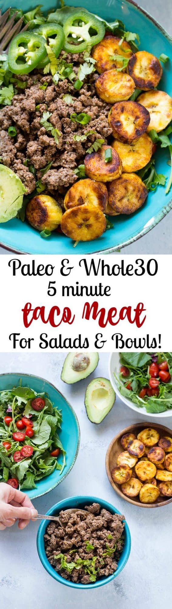 5 Minute Paleo Taco Meat {Whole30} - The Paleo Running Momma