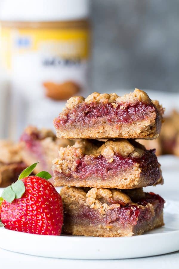 Almond Butter & Jelly Cookie Bars {Paleo & Vegan} - The Paleo Running Momma