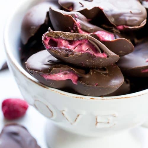Chocolate Raspberry Cream Paleo Candy Cups {Vegan Option} - The Paleo ...