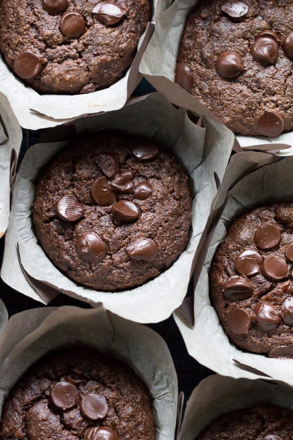 Double Chocolate Banana Muffins with Tahini {GF, DF, Paleo} - The Paleo ...