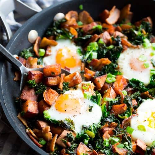 Sweet Potato Hash with Kale and Bacon {Paleo, Whole30} - The Paleo ...
