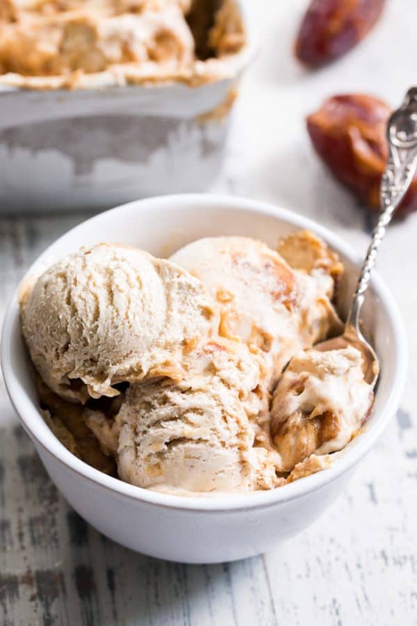Paleo and Vegan Salted Caramel Ice Cream - The Paleo Running Momma