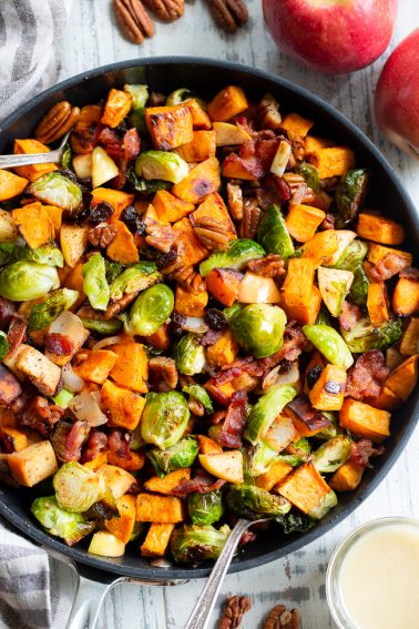 Harvest Hash with Bacon and Apple Vinaigrette {Paleo, Whole30}