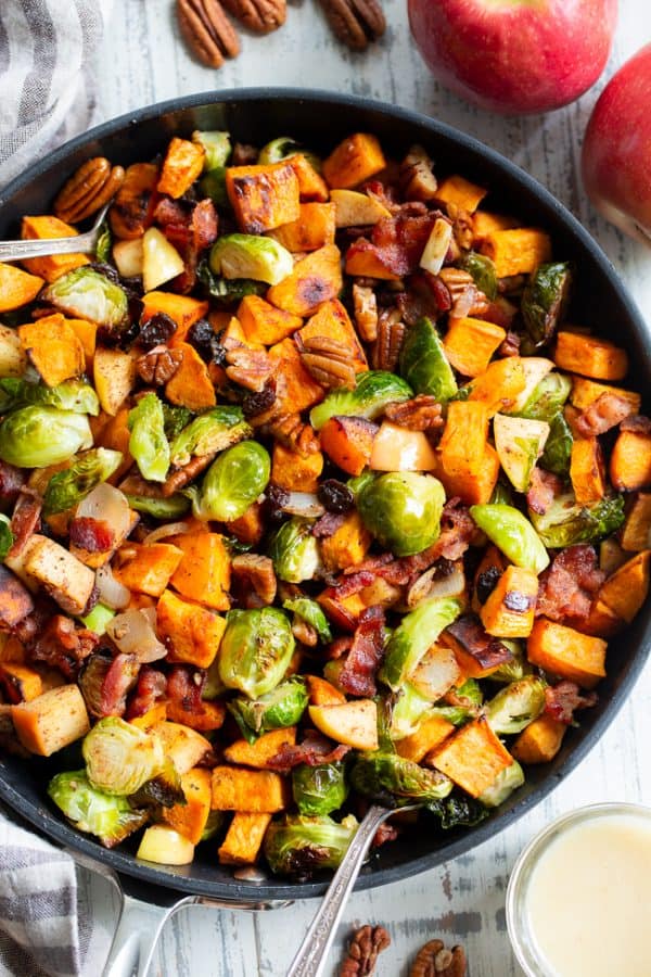 Harvest Hash with Bacon and Apple Vinaigrette {Paleo, Whole30}