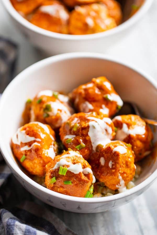 Buffalo Chicken Meatballs {Paleo, Whole30} - The Paleo Running Momma