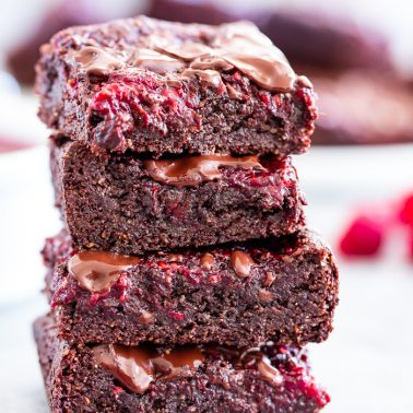 Fudgy Raspberry Brownies {Paleo, Vegan} - The Paleo Running Momma
