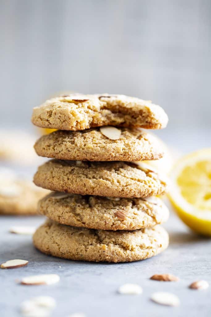 Chewy Lemon Almond Cookies {Paleo, Vegan}