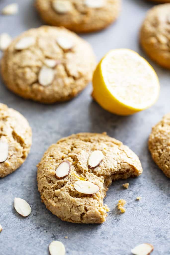 Chewy Lemon Almond Cookies {Paleo, Vegan}