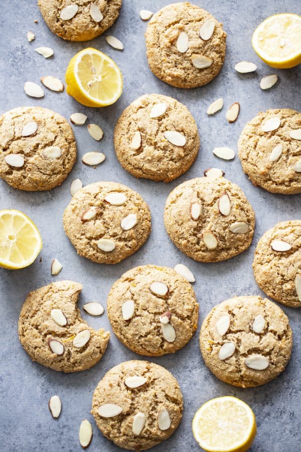 Chewy Lemon Almond Cookies {Paleo, Vegan}