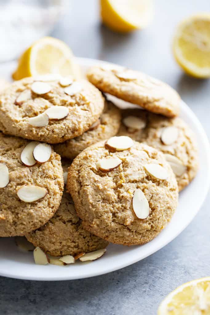 Chewy Lemon Almond Cookies {Paleo, Vegan}
