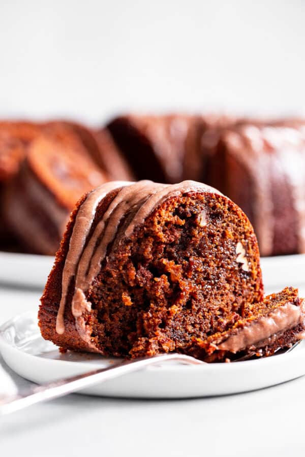 Gingerbread Bundt Cake with Cinnamon Pecan Swirl {Paleo, GF, DF}