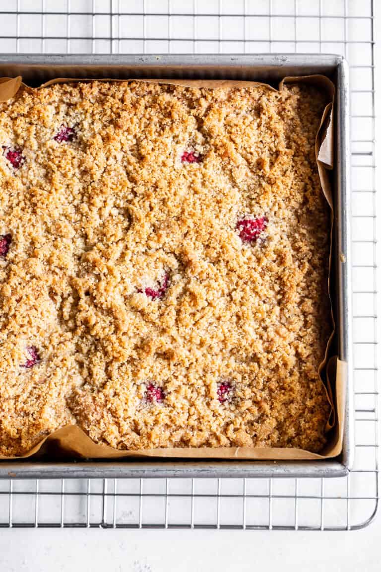 Raspberry Crumb Cake {Paleo, Gluten-Free, Dairy-Free}