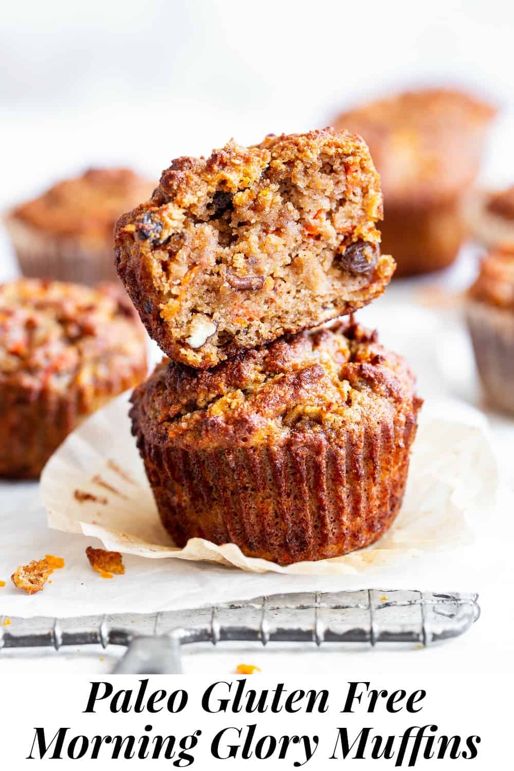 Paleo Morning Glory Muffins {Gluten Free, Dairy Free}