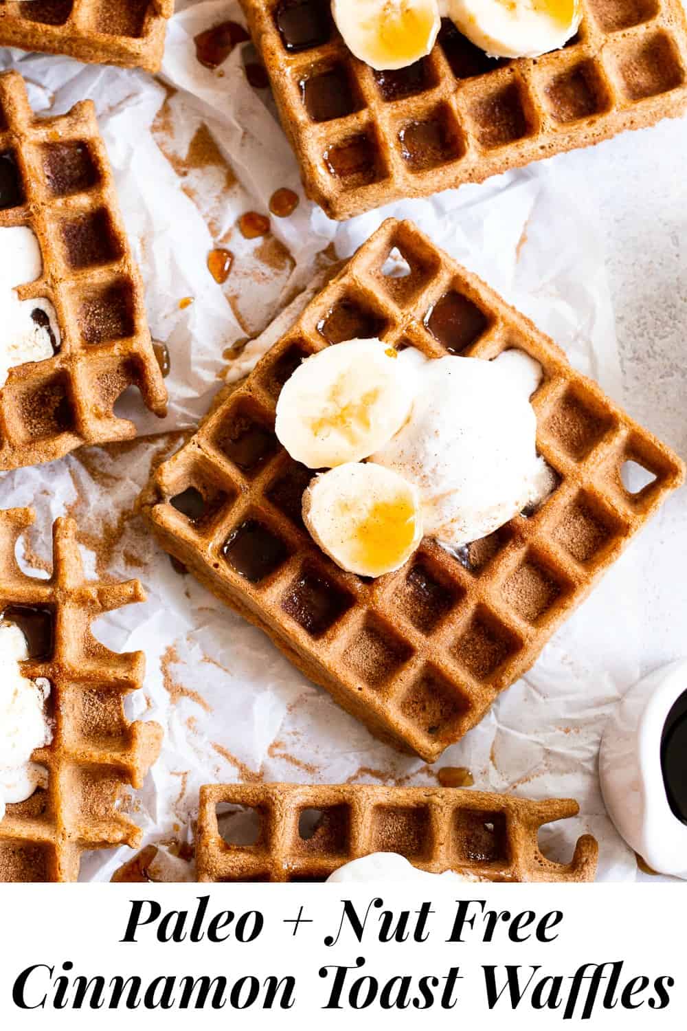 Cinnamon Toast Paleo Waffles {Gluten Free, Dairy Free}