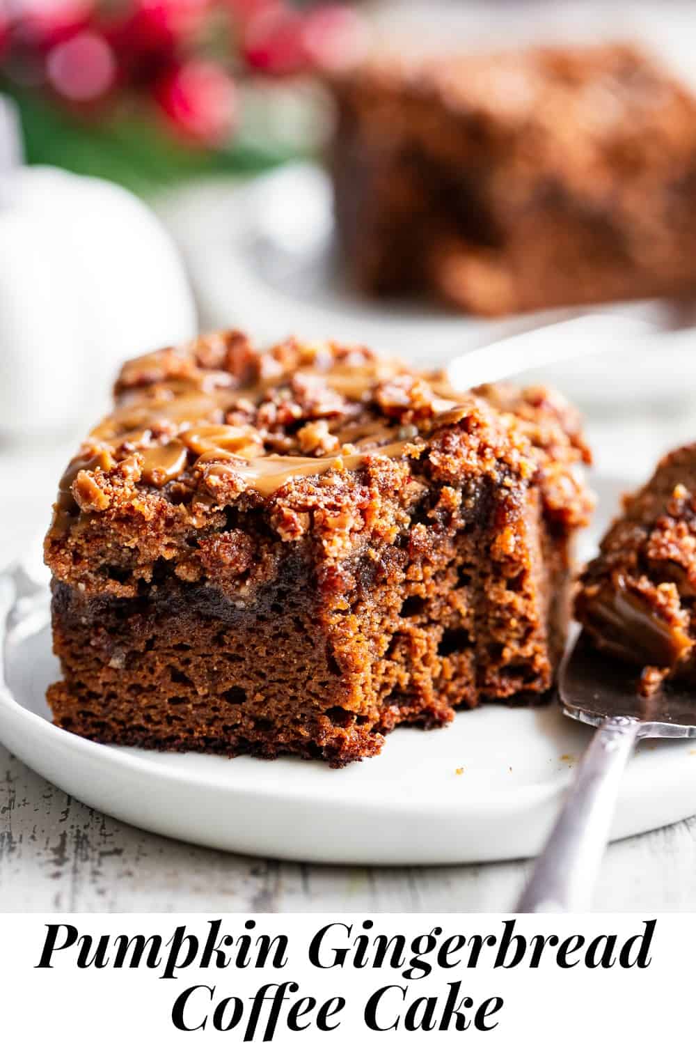 Pumpkin Gingerbread Coffee Cake {Paleo} - The Paleo Running Momma