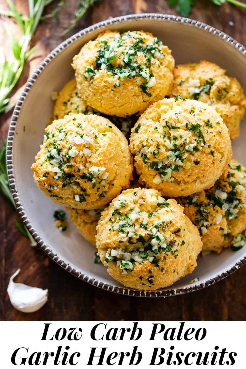 Low Carb Garlic Herb Biscuits {Paleo} - The Paleo Running Momma