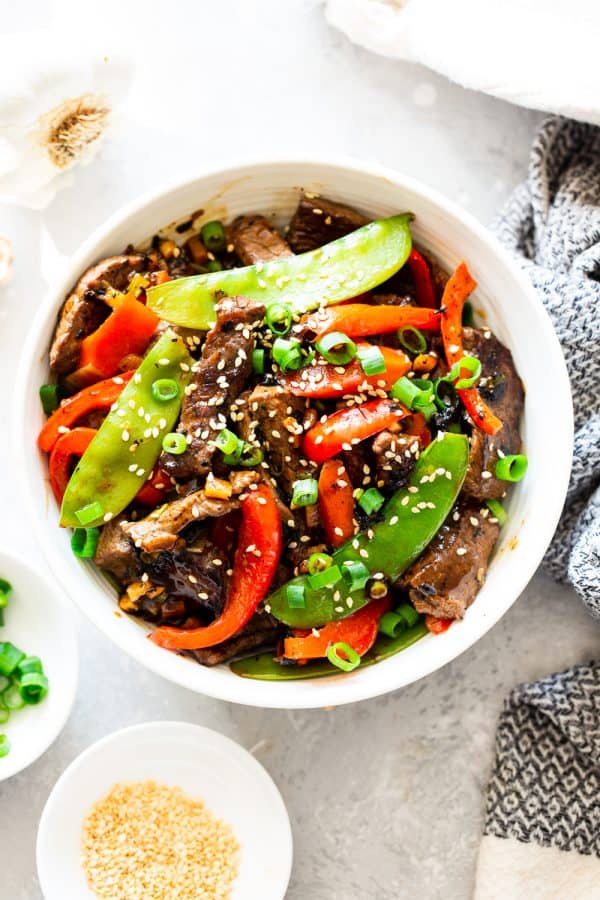 Paleo Beef Stir Fry with Veggies {Whole30, Keto}