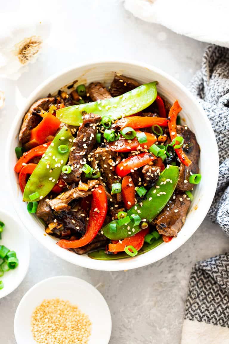 Paleo Beef Stir Fry with Veggies {Whole30, Keto}