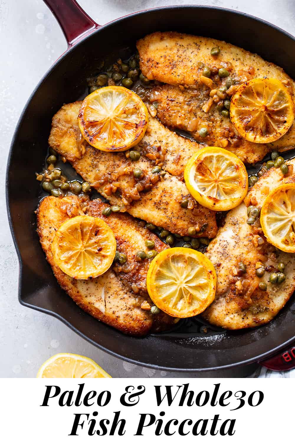 Paleo Fish Piccata {Whole30, Keto} - The Paleo Running Momma