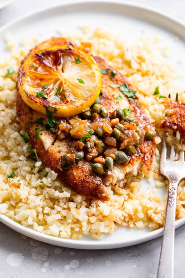 Paleo Fish Piccata {Whole30, Keto} - The Paleo Running Momma