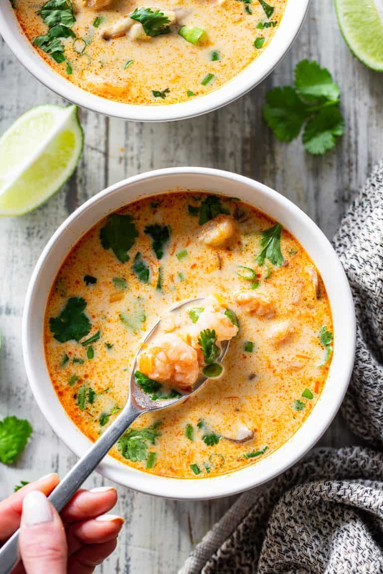 Thai Shrimp Soup Paleo Whole30 Keto The Paleo Running Momma