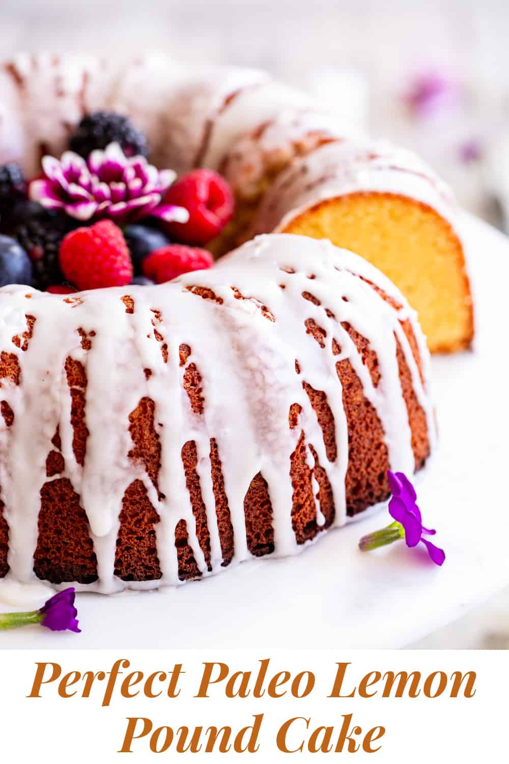 Paleo Lemon Pound Cake {Grain Free, Dairy Free}