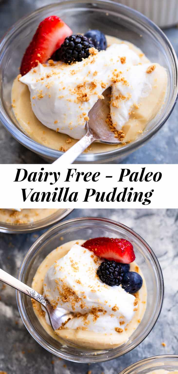 Homemade Dairy Free Vanilla Pudding {Paleo}