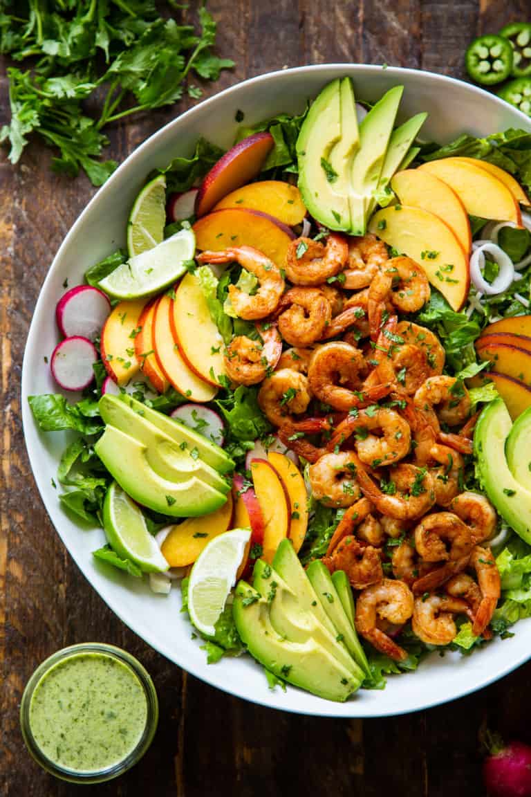 Chipotle Shrimp Salad with Cilantro Lime Vinaigrette