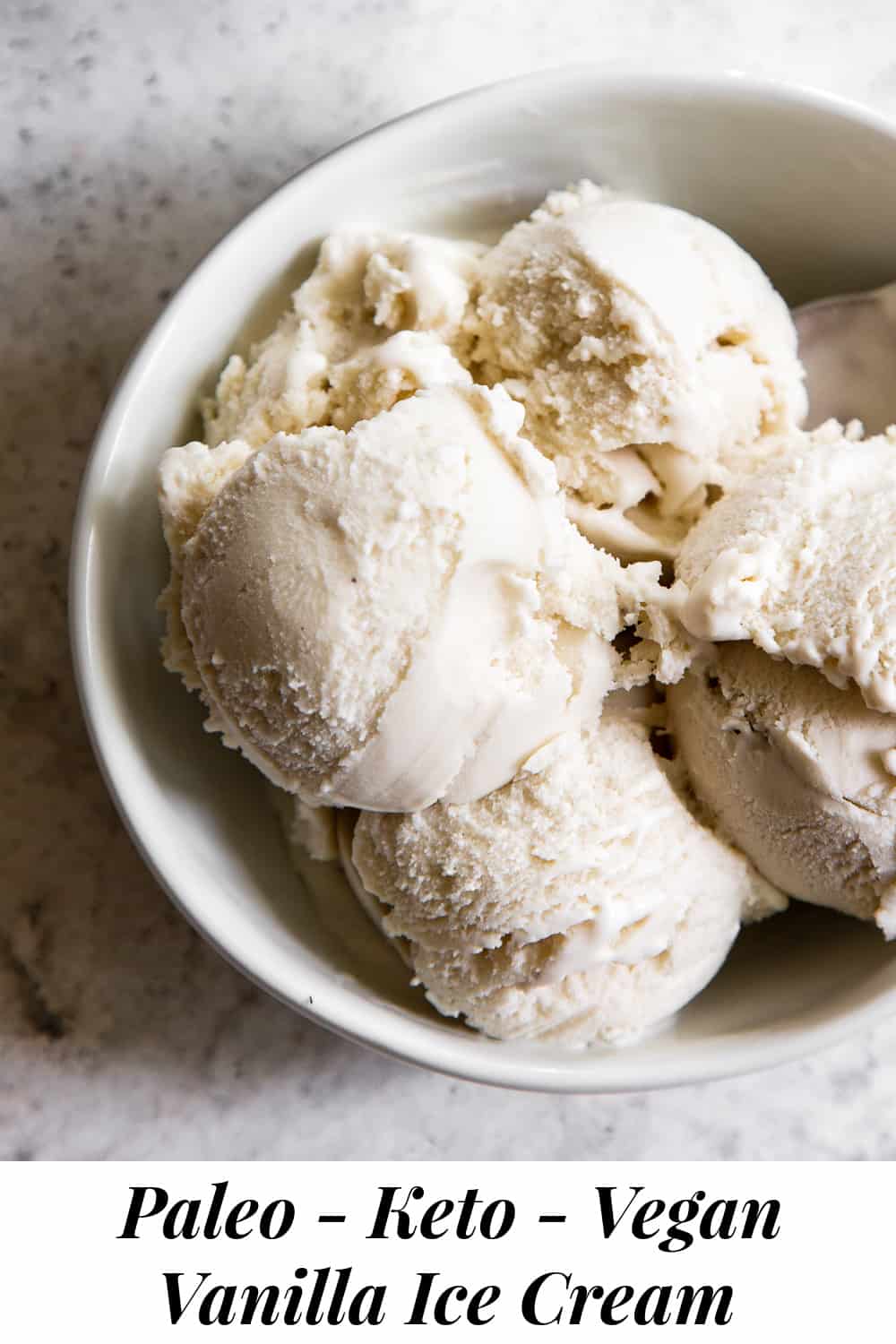 Keto Vanilla Ice Cream {Paleo, Vegan} - The Paleo Running Momma