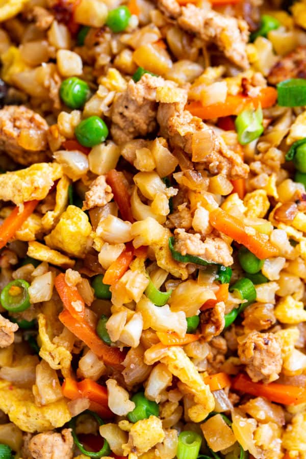 Cauliflower Pork Fried Rice {Keto, Whole30} - The Paleo Running Momma