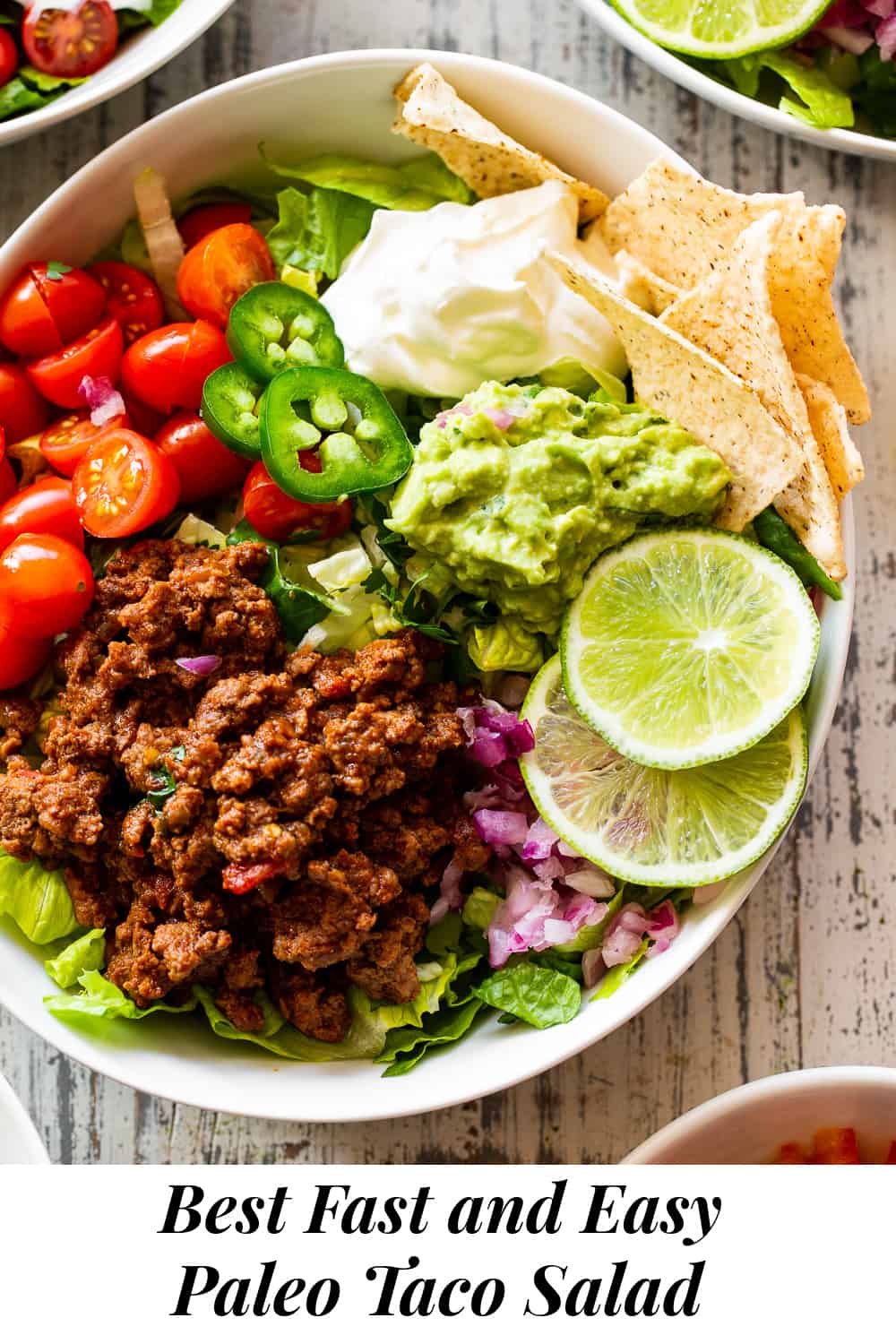 Best Easy Paleo Taco Salad {Whole30 and Keto Options}