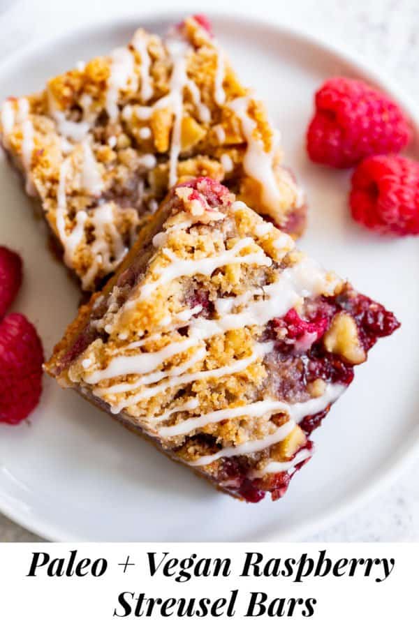 Raspberry Streusel Bars {Paleo, Vegan} - The Paleo Running Momma
