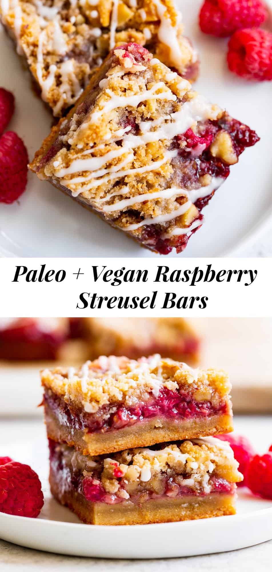 Raspberry Streusel Bars {Paleo, Vegan} - The Paleo Running Momma