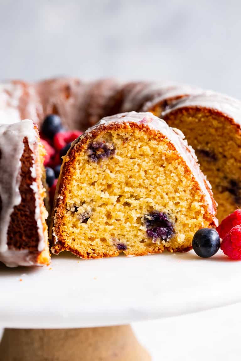 Lemon Berry Paleo Bunt Cake - The Paleo Running Momma