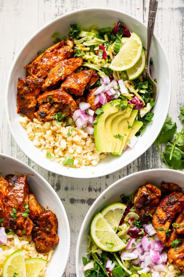 Paleo BBQ Chicken Bowls {Whole30} - The Paleo Running Momma